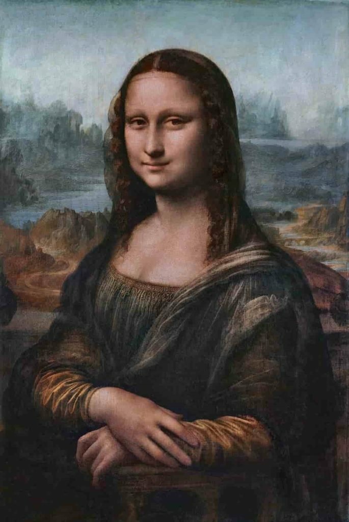 Mona Lisa Or La Gioconda By Leonardo Da Vinci At Louvre Museum Paris