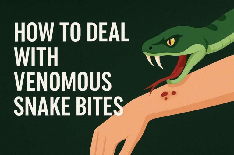 How to Deal with Venomous Snake Bites - CleverlySMART SavvyCorner